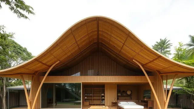 Inspirasi 7 Rumah Sederhana Bambu, Tampilan Estetik dan Menyatu dengan ...