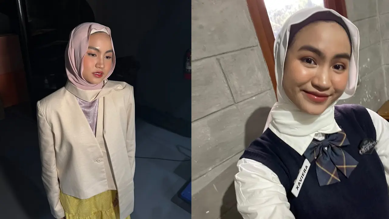 10 Gaya Jilbab Mleyot ala Xaviera Putri, Bisa Jadi Inspirasi - Hot ...