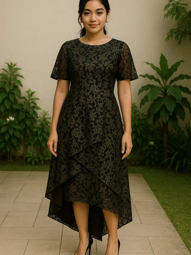 8 ⁠Model Gaun Brokat Modern Simpel Terbaru 2025, Gaya Dearly Teman Ari ...