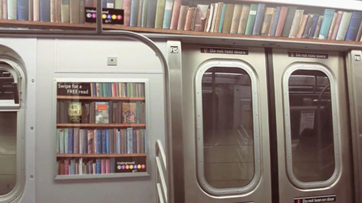 Perpustakaan Elektronik di Kereta Api Miami - Lifestyle Liputan6.com
