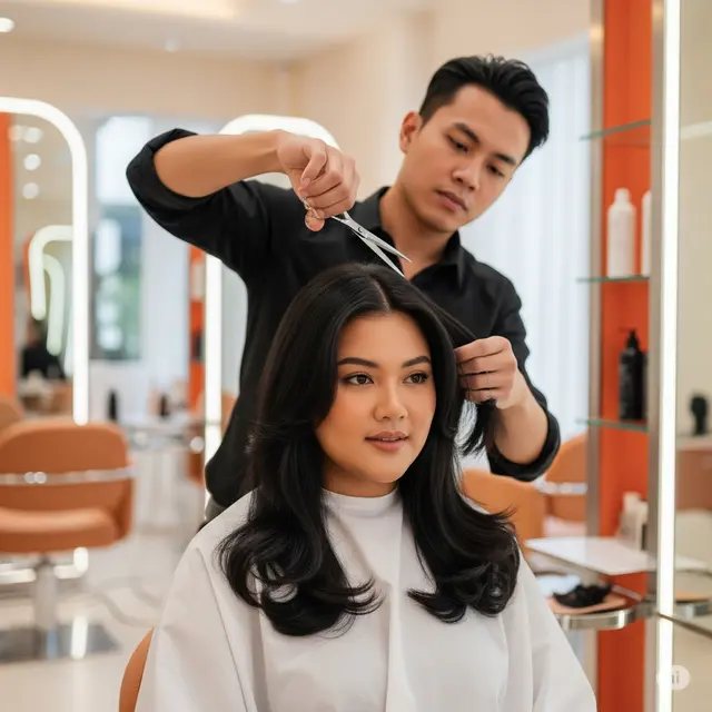 8 Model Rambut Wanita Wajah Bulat Jidat Lebar, Pilihan Terbaik dan Tipsnya - Hot Liputan6.com