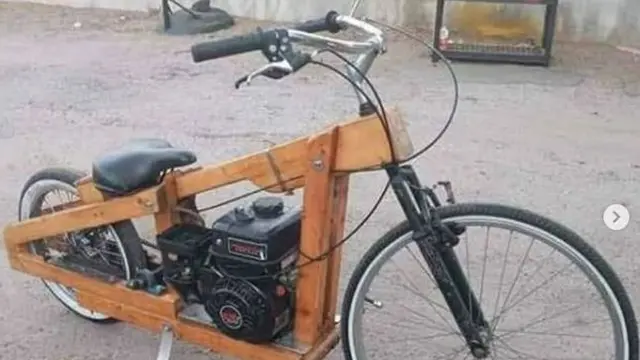 7 Potret Nyeleneh Modifikasi Sepeda Motor dengan Kayu Ini Bikin Geleng ...