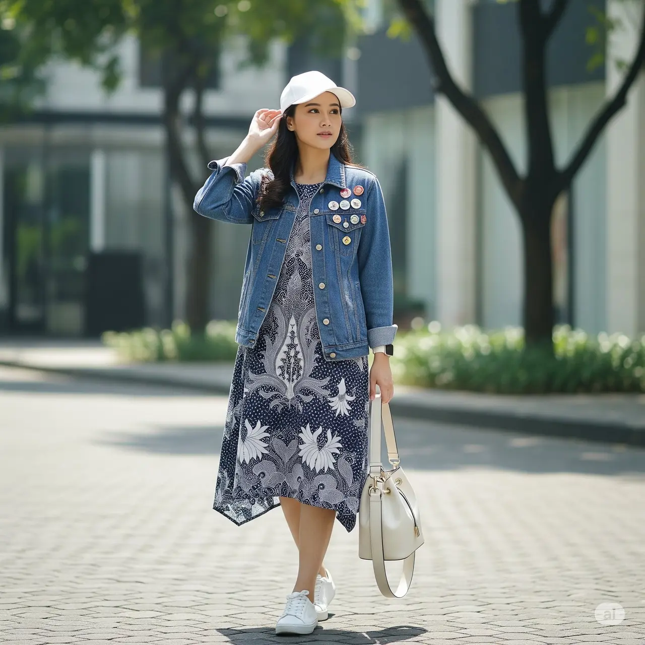 7 Inspirasi Outfit Dress Batik Batwing Modern, Elegan untuk Semi Formal ...