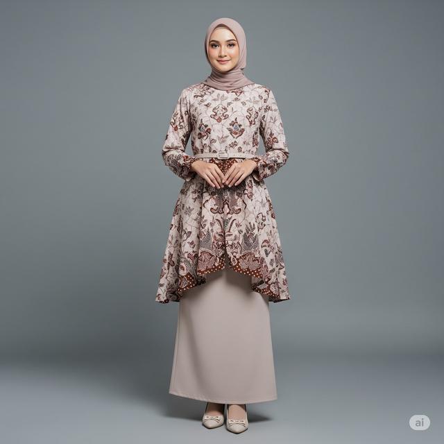 15 Model Baju Batik Wanita Terbaru Lengan Panjang, Feminin, Anggun dan ...