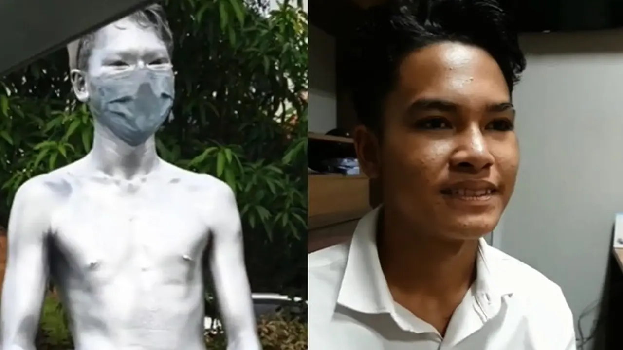 Cerita Saril Si Manusia Silver Sukses Mengubah Nasib, dari Jalanan ...