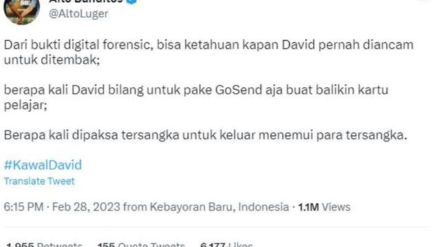 Viral Cuitan Diduga Isi Chat AG dan David, 10 Kali Menolak Diajak ...