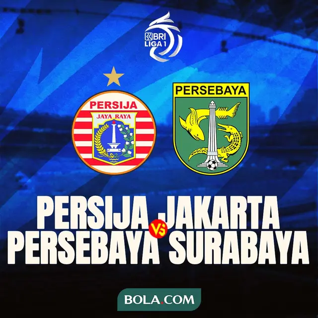 Main di SUGBK, Sepak Mula Persija Vs Persebaya di BRI Liga 1 Alami Perubahan Jadwal - Indonesia ...