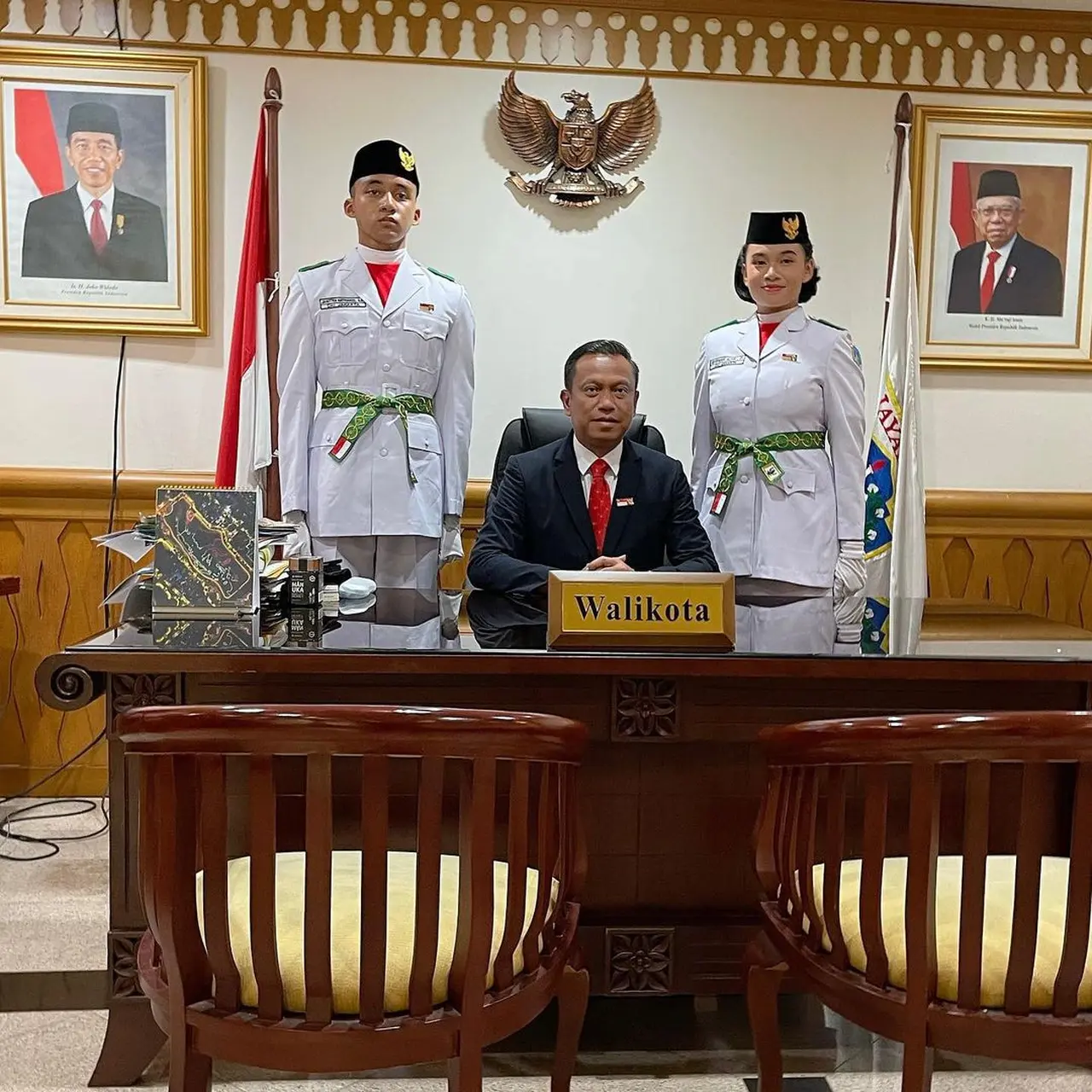 Potret Gagahnya Anak Amara dan Frans Lingua Jadi Paskibraka