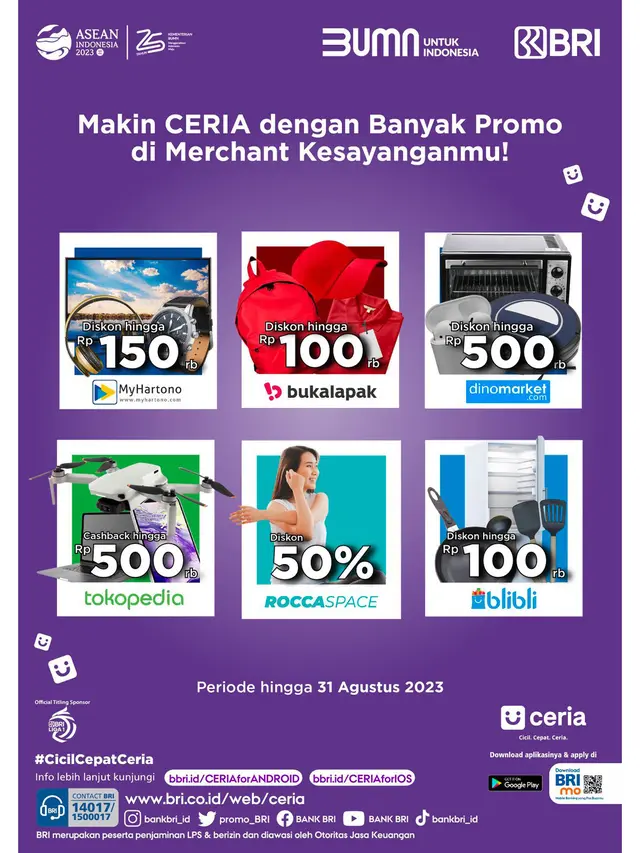Cuma 10 Menit Ajukan Pinjaman Lewat BRI Ceria, Limit Rp50 Juta & Suku ...