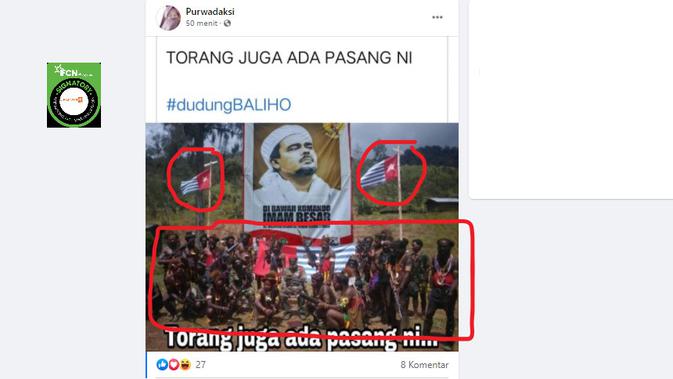 Cek Fakta: Tidak Benar Foto OPM Pasang Baliho Rizieq Shihab - Cek Fakta ...