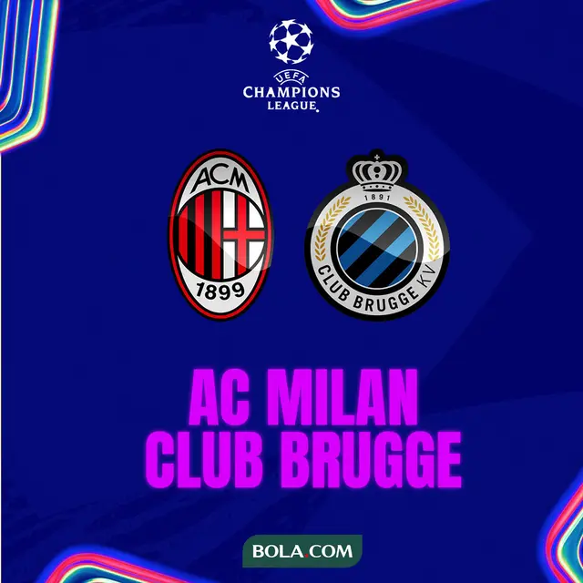 Link Live streaming Liga Champions di Vidio Malam Ini: AC Milan Vs Club Brugge - Dunia Bola.com