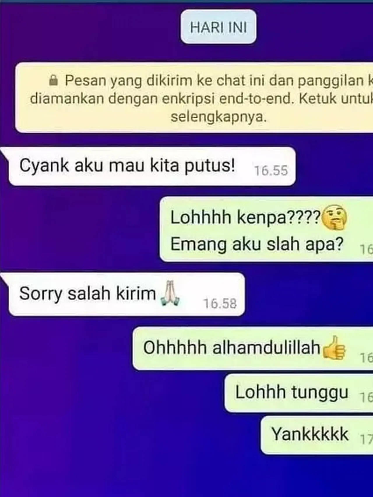 10 Chat saat Diputusin Pacar Ini Bikin Senyum Kecut - Hot Liputan6.com