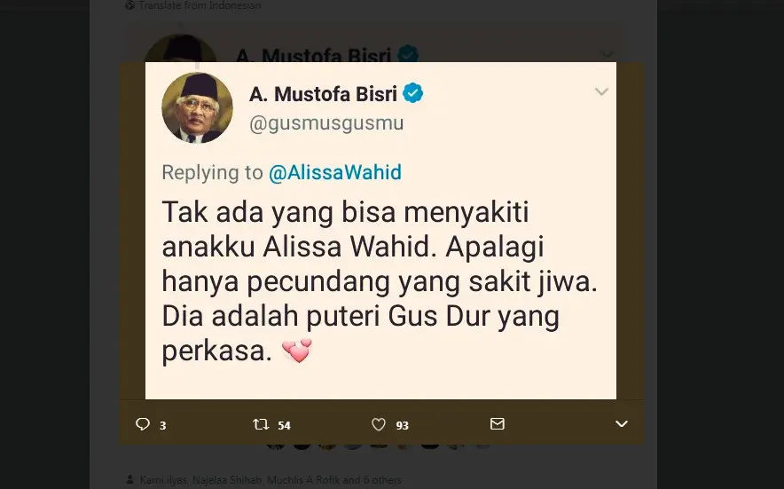 Reaksi Mengharukan Putri Gus Dur Ketika Diejek 'Anak Si Buta' - News ...