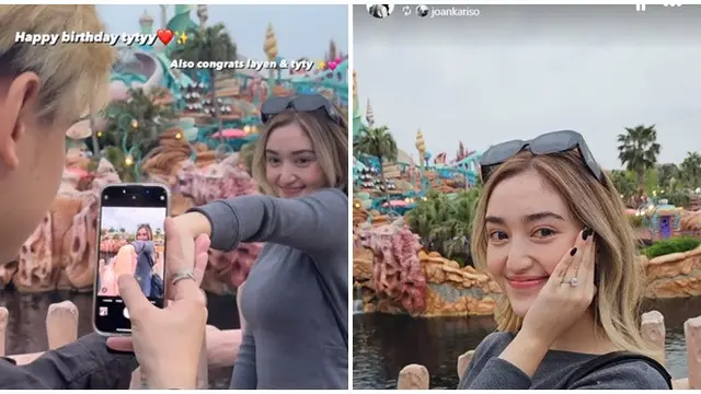 6 Potret Ranty Maria Dilamar Rayn Wijaya di Disneyland, Tepat Hari ...