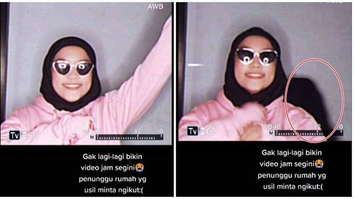 Viral Penampakan di Belakang Wanita Ini Terlihat Jelas, Bikin Merinding - Hot Liputan6.com