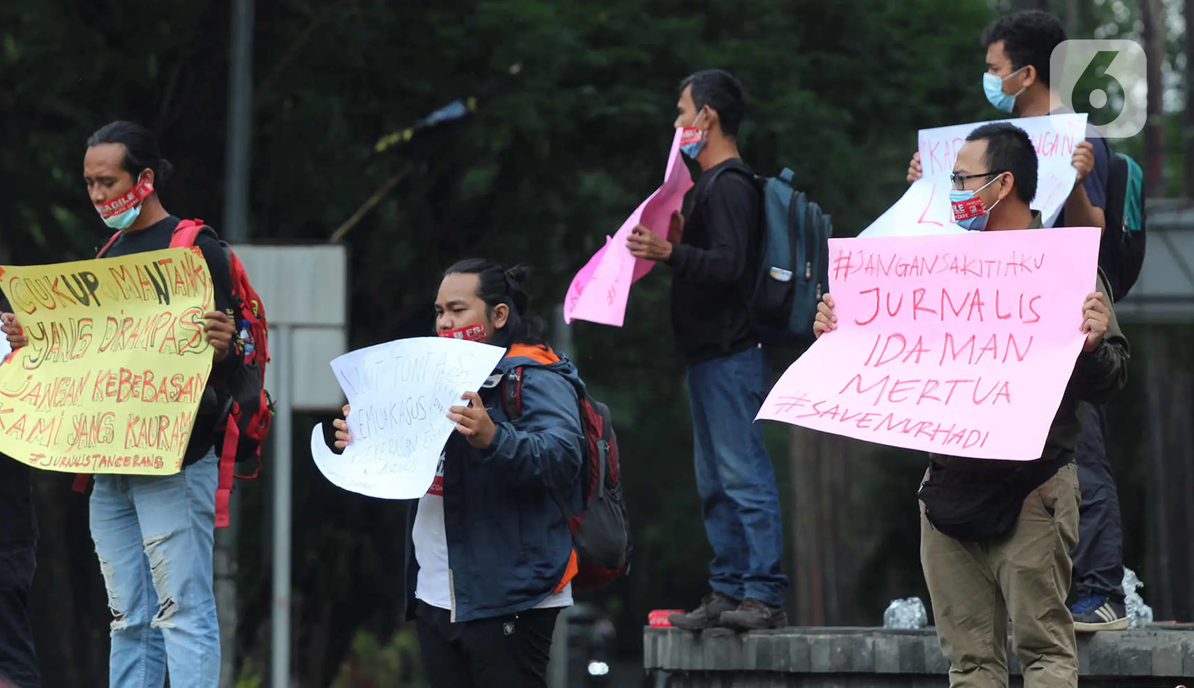 FOTO: Aksi Setop Kekerasan dan Intimidasi Terhadap Jurnalis - Foto ...