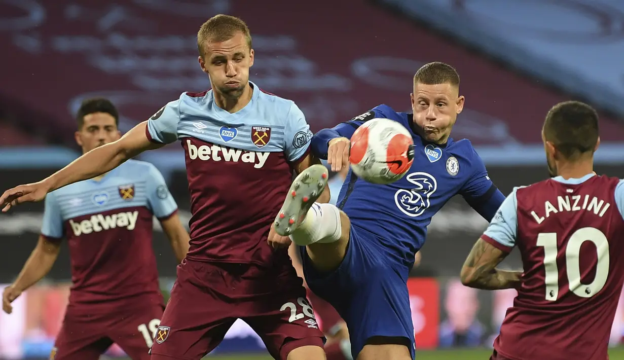 FOTO: Chelsea Tumbang di Markas West Ham United - Foto Liputan6.com