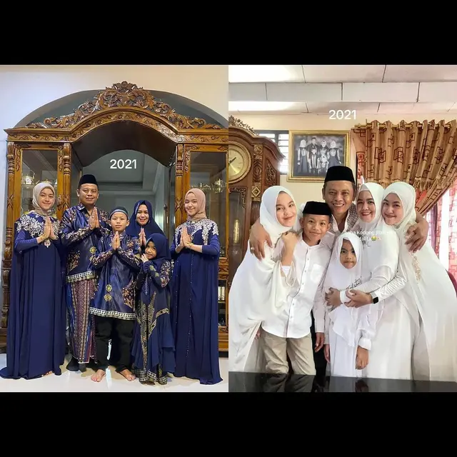 Keren, Ini Potret Foto Keluarga Jalani 9 Kali Lebaran yang Kompak ...