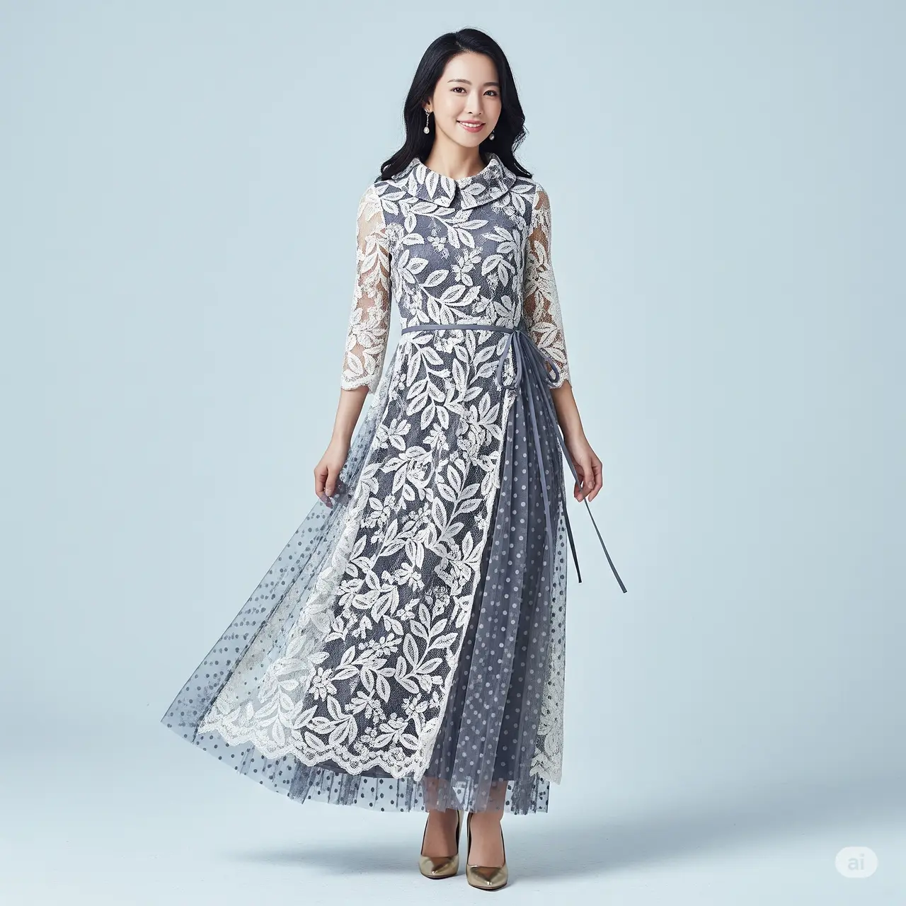 7 Model Baju Brokat Dress Panjang yang Elegan dan Menawan untuk ...