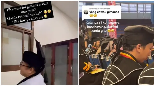 Model Topi Toga Wisuda UPI 2023 Viral, Cara Pakainya Bikin Bingung Netizen