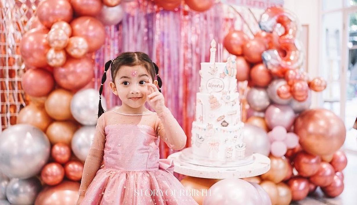 Momen Ultah Aleena Anak Adzana Bing Slamet ke-3 Tahun, Pertama Kali ...