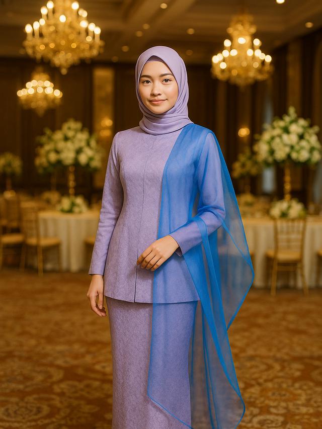 8 Model Kebaya dengan Selendang Bahu untuk Berbagai Acara