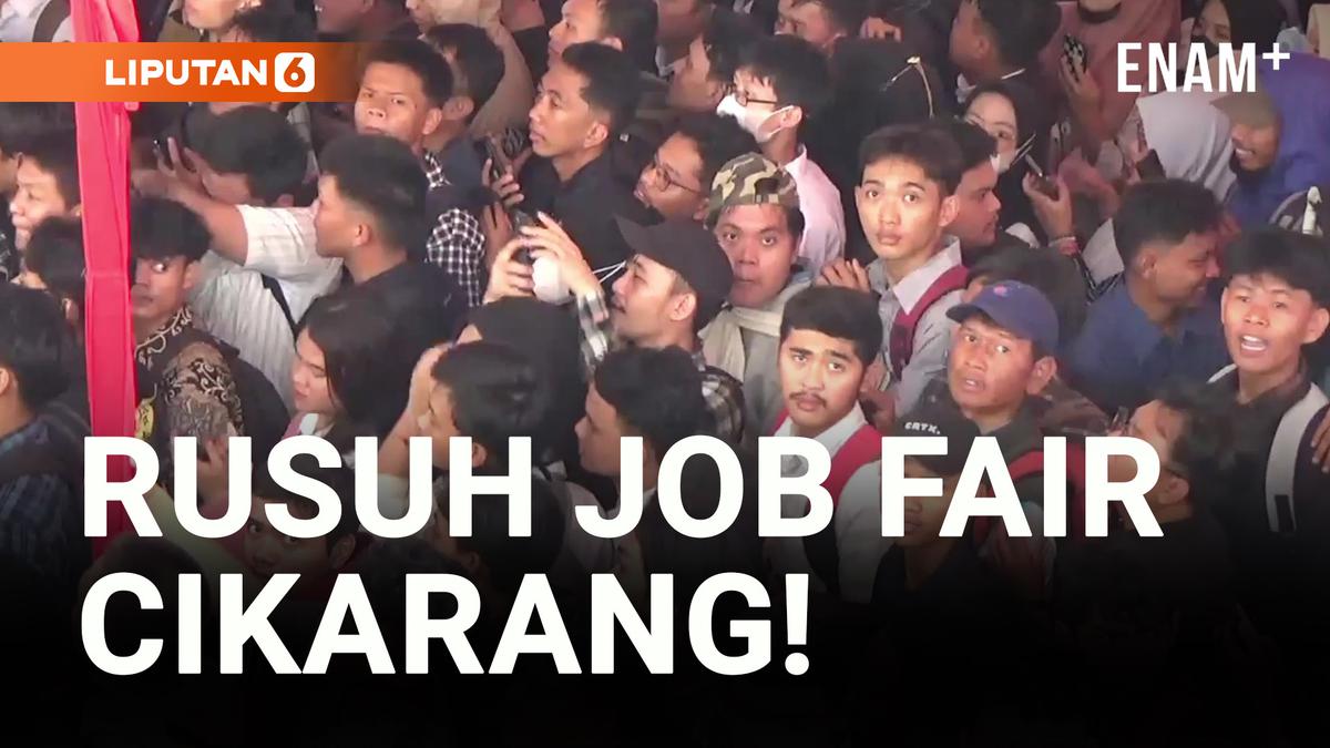 VIDEO: Job Fair Cikarang Rusuh, Pencari Kerja Pingsan!