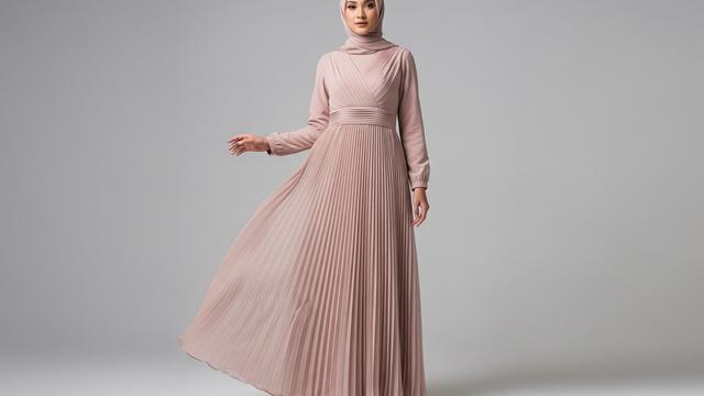 7 Inspirasi Gamis Kondangan dengan Sirkulasi Udara Tersembunyi, Nyaman ...