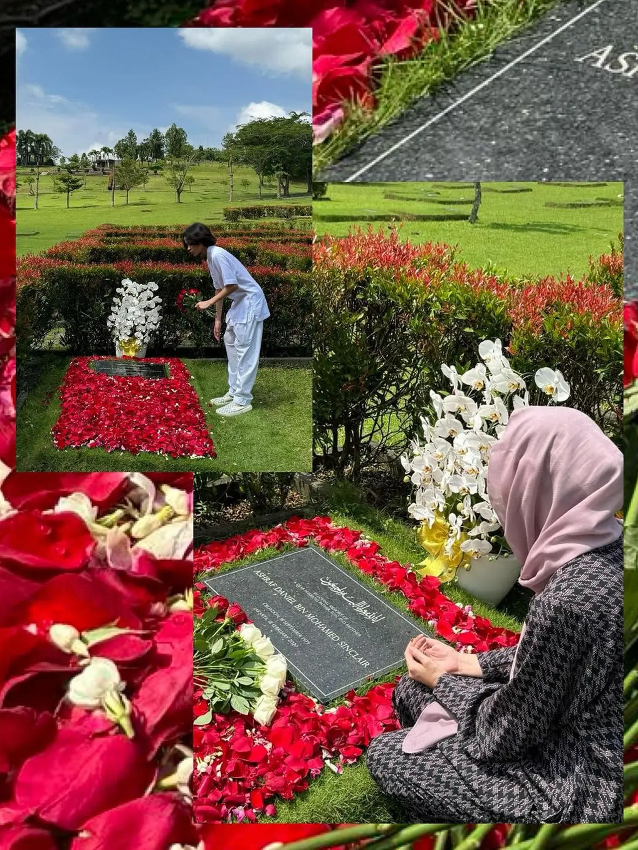8 Potret BCL dan Noah Ziarah ke Makam Ashraf Sinclair, Tiko Aryawardhana Menemani - Hot Liputan6.com