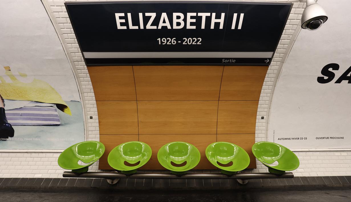 Stasiun Metro Paris George V Memberi Penghormatan untuk Ratu Elizabeth II