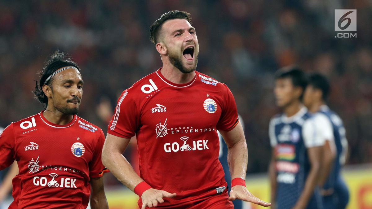 FOTO: Marko Simic Cetak Dua Gol, Persija Gilas Arema