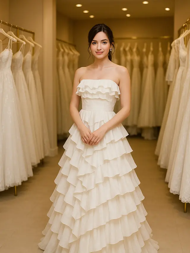 8 Tren Model Gaun Pengantin Putih Simple Elegan 2025, Gaya Amanda ...