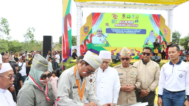 Sahbirin Noor Resmikan Jalan Bebas Hambatan Banjarbaru-Batulicin, Bukti ...
