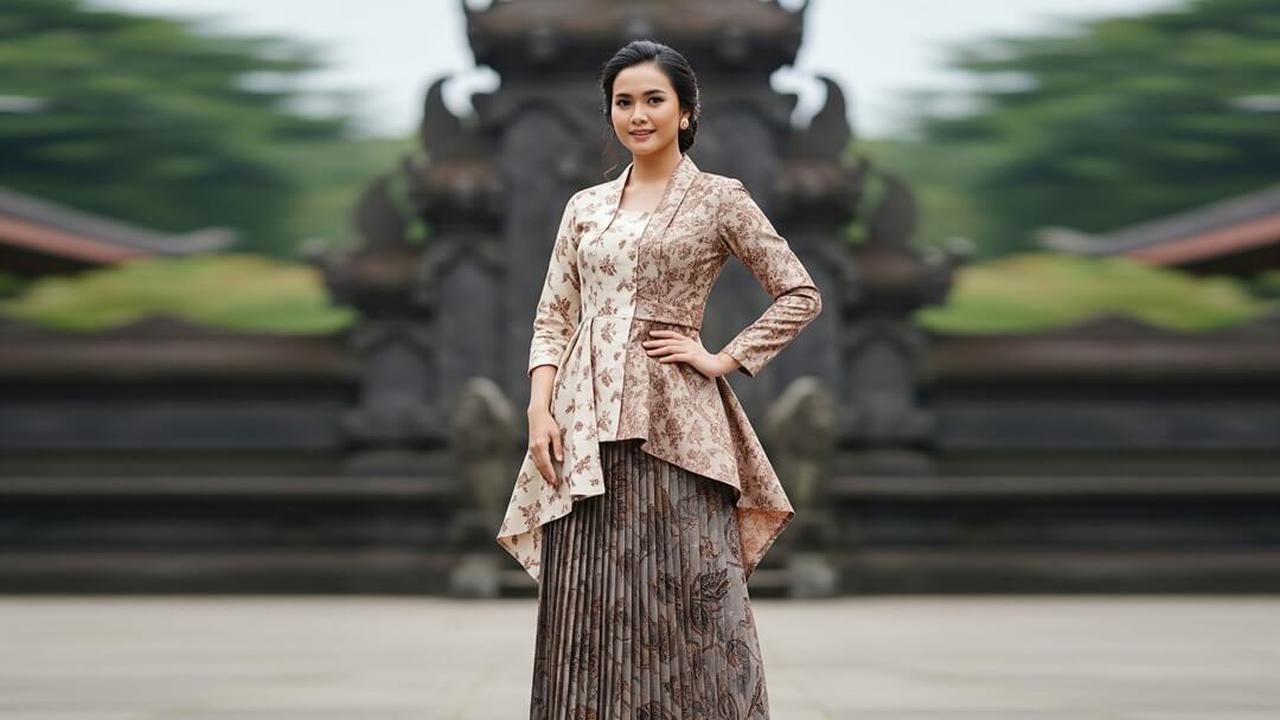 10 Model Dress Atasan Brokat Bawahan Batik 2025, Tampil Anggun dengan ...