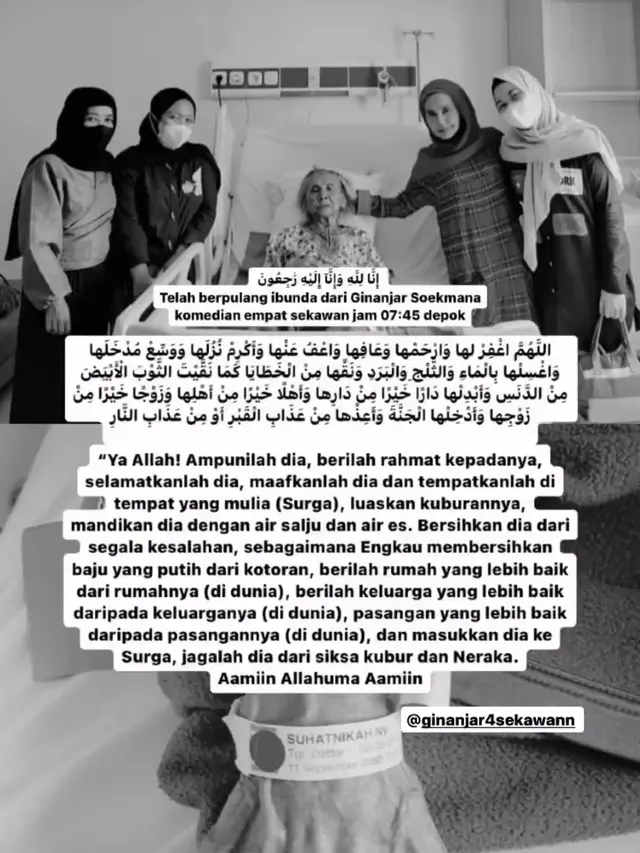 Kabar Duka, Ibunda Ginanjar 4 Sekawan Dikabarkan Meninggal Dunia ...