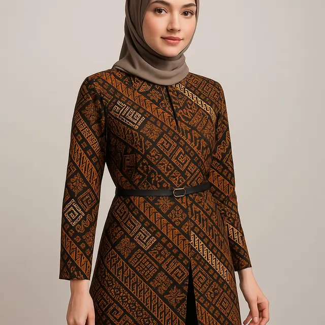 12 Model Atasan Batik Wanita Berhijab Buat Kerja Terbaru 2025, Stylish ...