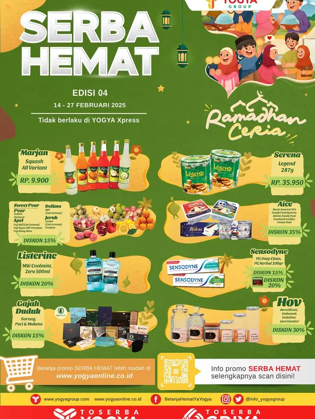 Promo Yogya Hari Ini, Katalog Harga Sabar Ramadhan 14-27 Februari 2025