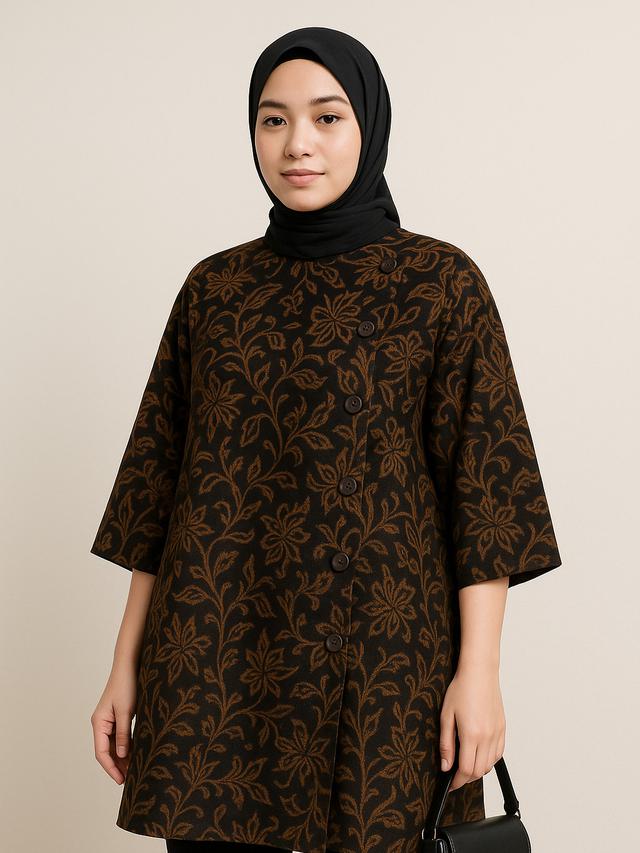 7 Model Tunik Batik Kancing Samping Terbaru 2025, Elegan dan Modis