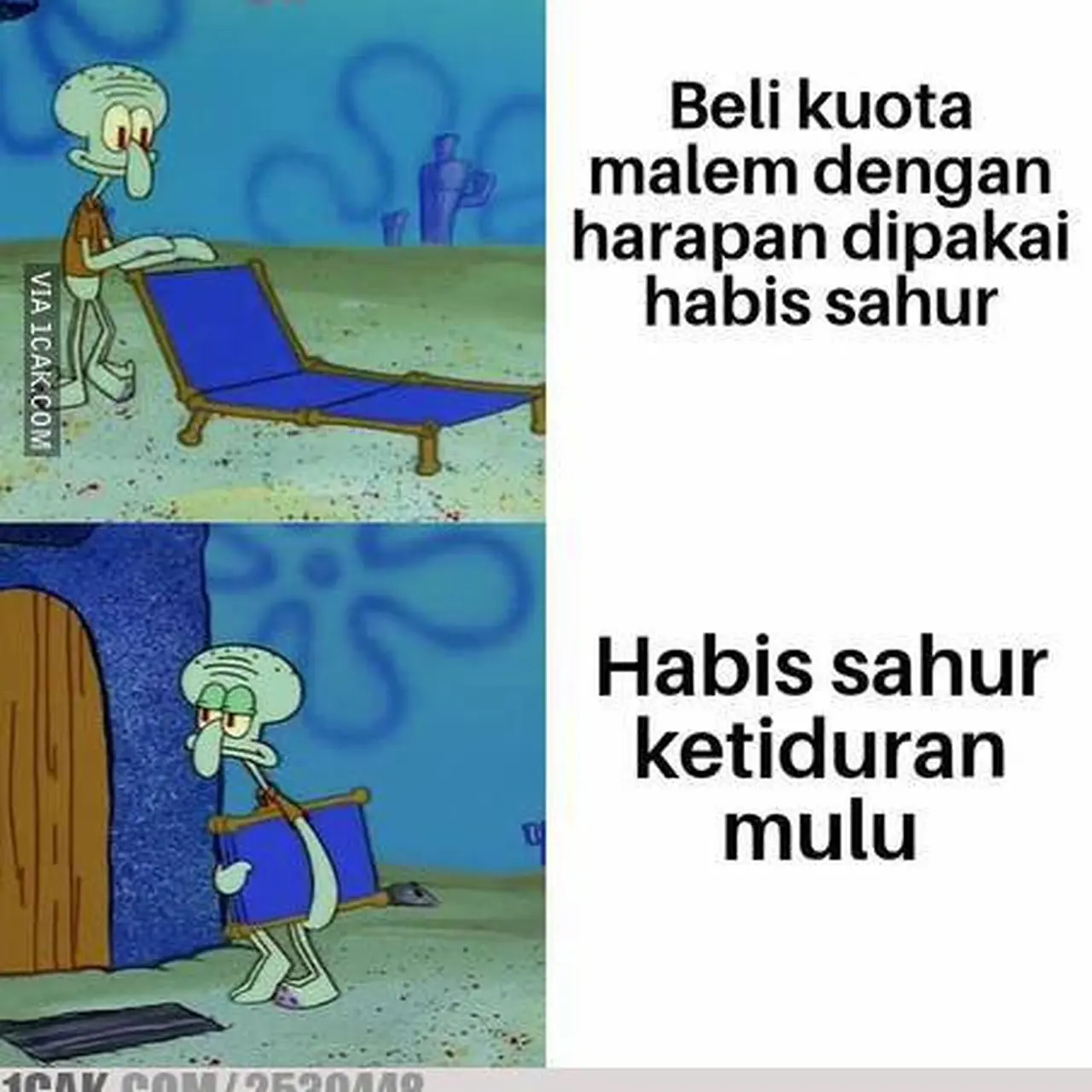 6 Meme Tidur Setelah Sahur Ini Sering Dialami, Bikin Angguk Setuju - Hot Liputan6.com