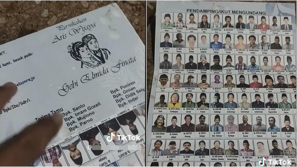 Undangan Pernikahan Ini Pajang Foto Anggota Keluarga, Bak Kertas Suara ...