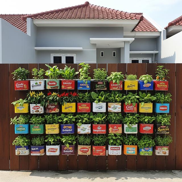 9 Desain Kebun Sayur Pakai Kaleng Biskuit Bekas, Solusi Kreatif Lahan ...