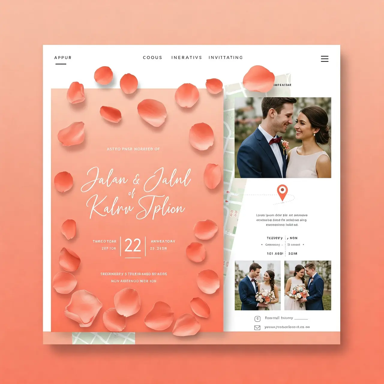 6 Contoh Desain Undangan Pernikahan Digital yang Keren dan Kekinian ...