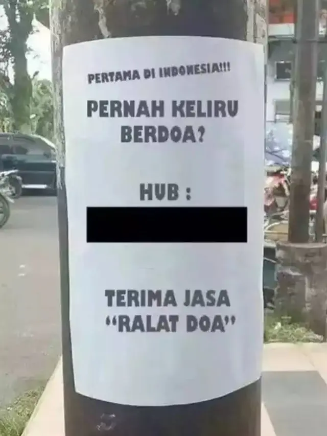 8 Potret Absurd Iklan Tempel di Tiang Listrik Ini Tulisannya Kocak ...