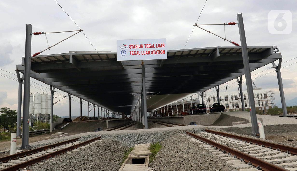Melihat Lebih Dekat Stasiun Kereta Cepat Jakarta-Bandung di Tegalluar - Foto Liputan6.com