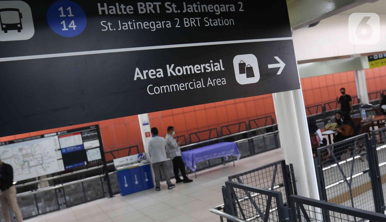 Jalur Integrasi Halte Transjakarta dan Stasiun Jatinegara Resmi Beroperasi - Foto Liputan6.com