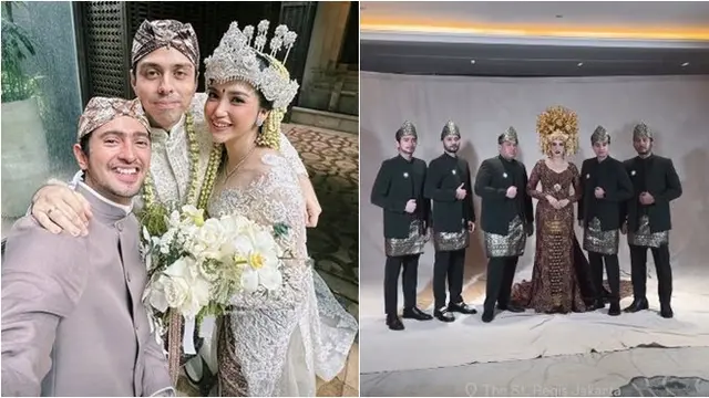7 Potret Omar Daniel dan Refal Hady di Nikahan Dewi Paramita 'Mici ...