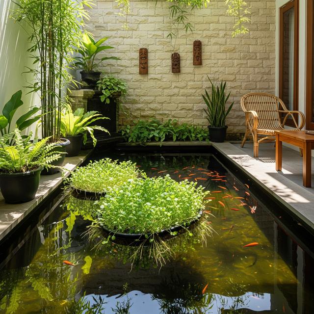 6 Inspirasi Kolam Ikan dengan Tanaman Air yang Mudah Dirawat, Ciptakan ...