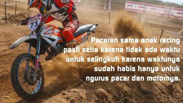 10 Gambar Kata-Kata Cinta Anak Racing, Romantis Penuh Semangat - Hot ...