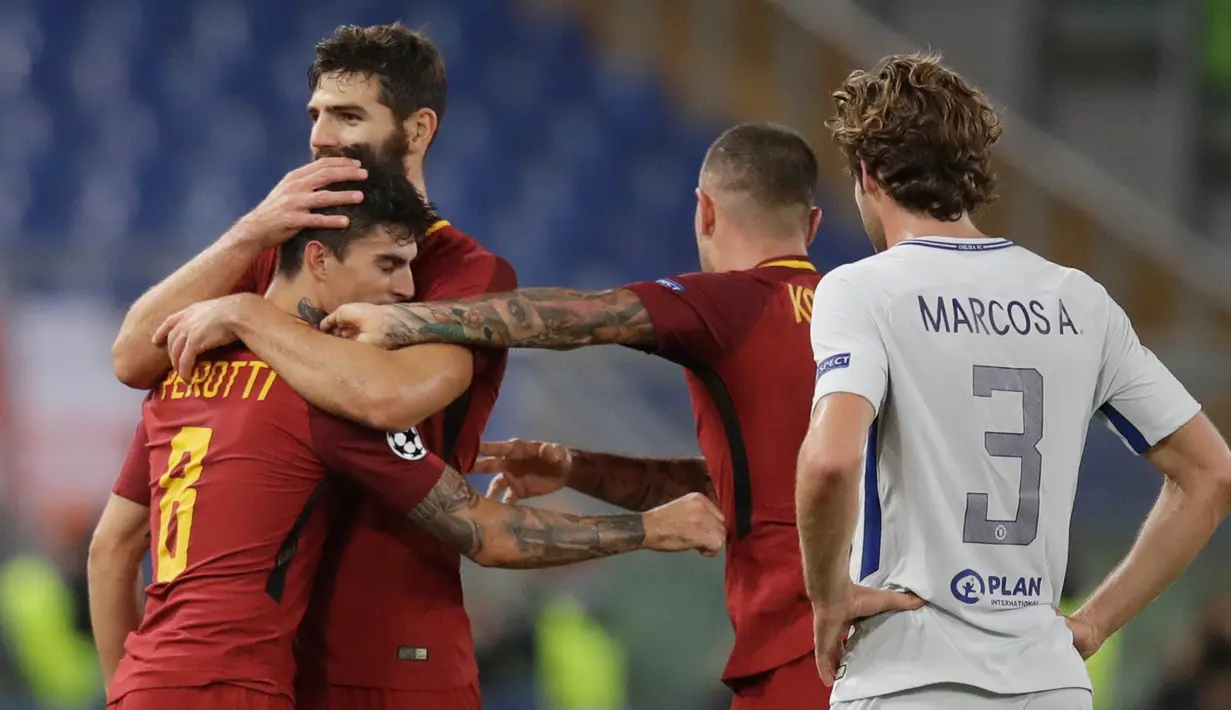 PHOTO: Chelsea Kalah Telak di Roma - Foto Liputan6.com