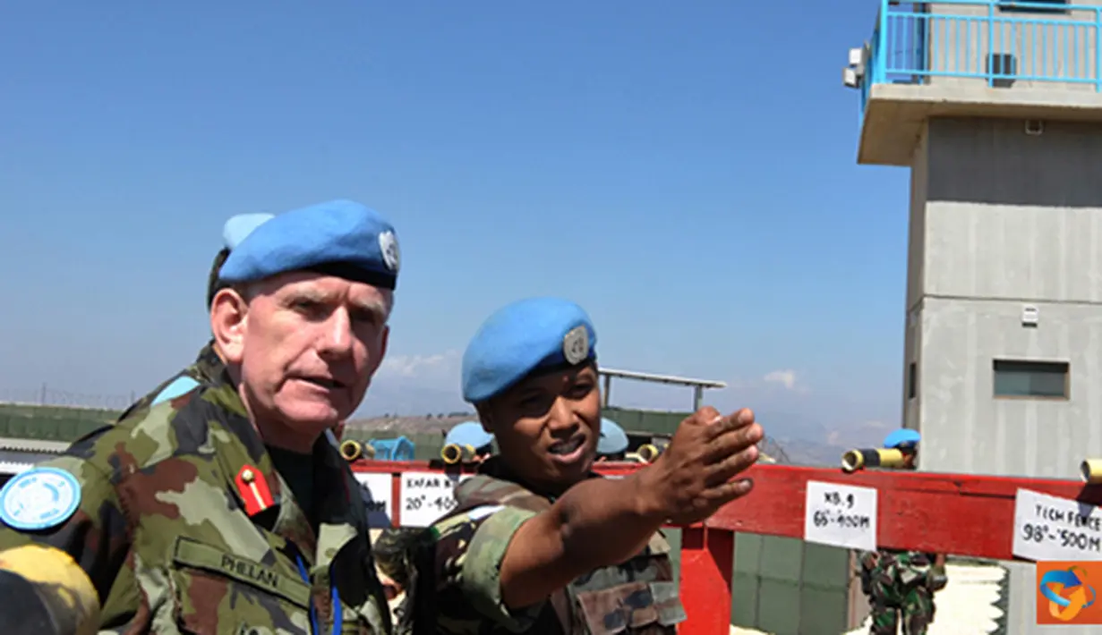 DFC UNIFIL Kunjungi AOR Indobatt - Foto Liputan6.com